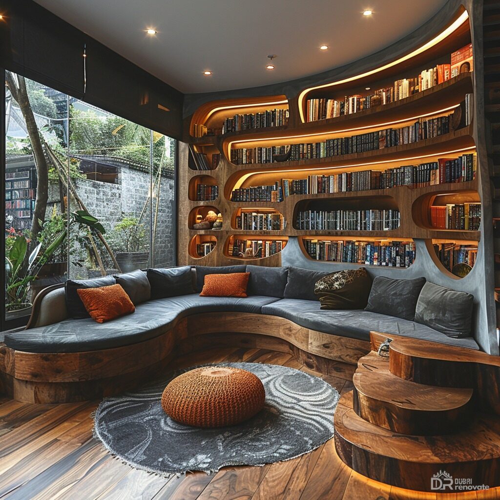 Curved Reading Nook Dubai Design Ideas — DubaiRenovate