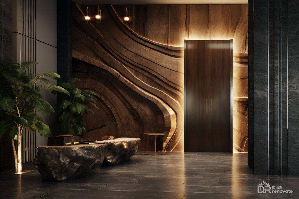 Dubai carved wood foyer: 7 Stunning Arrival Details