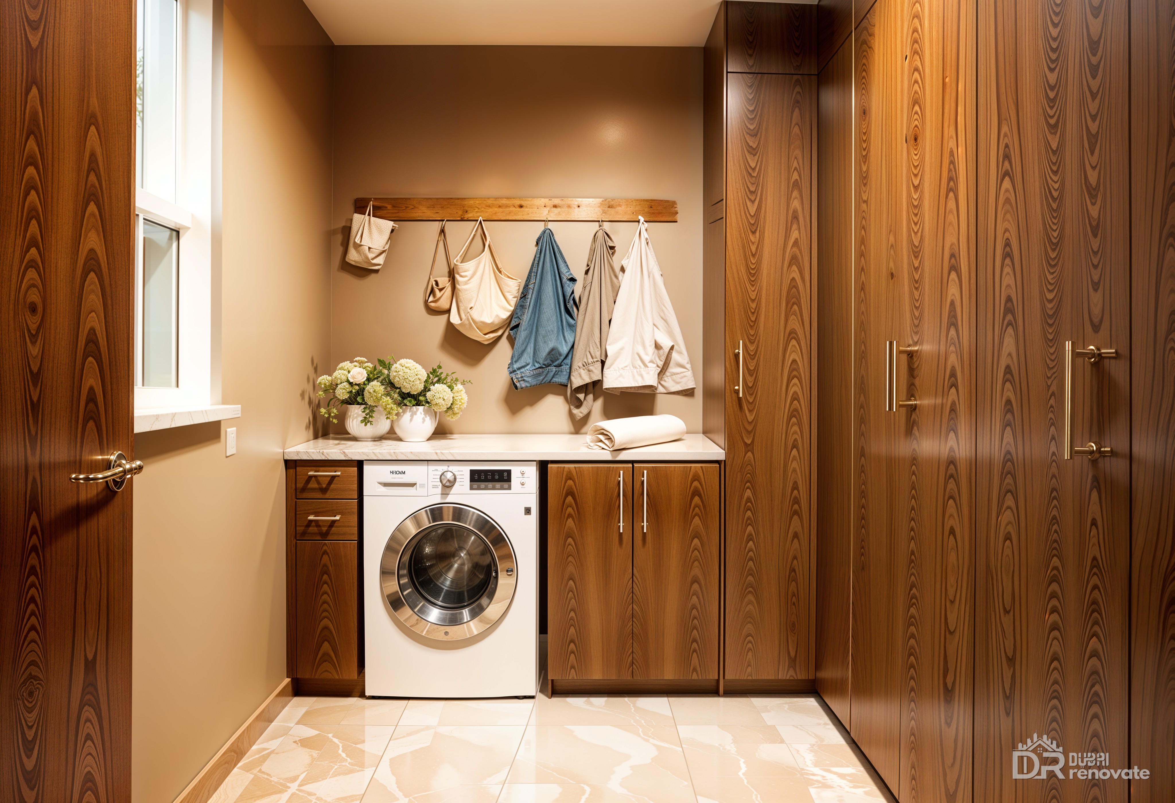 Dubai mid century wood laundry Frontload washing — 7 Bold Ideas