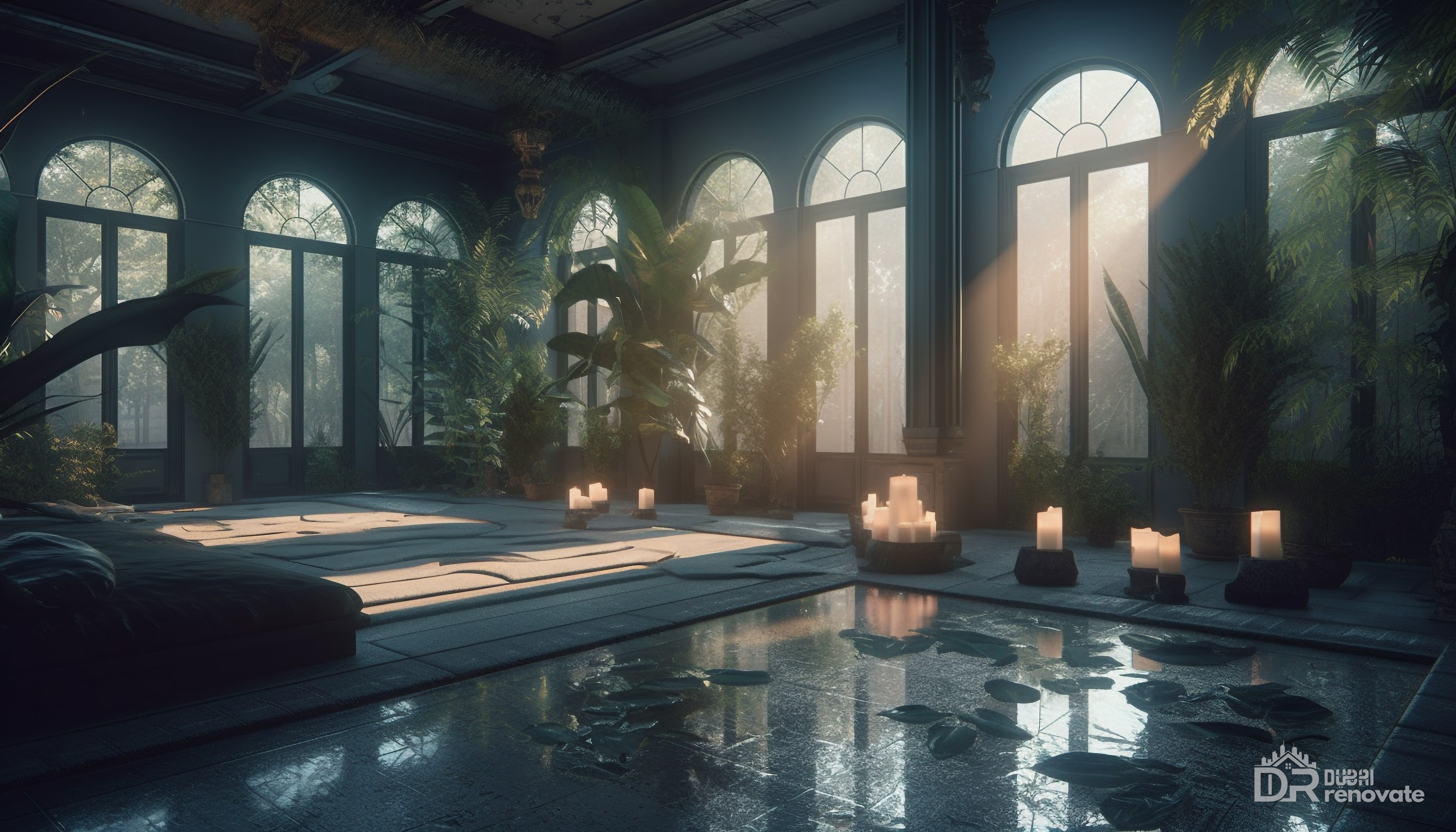 Dubai Indoor Spa Design Ideas — Luxurious Biophilic Retreat